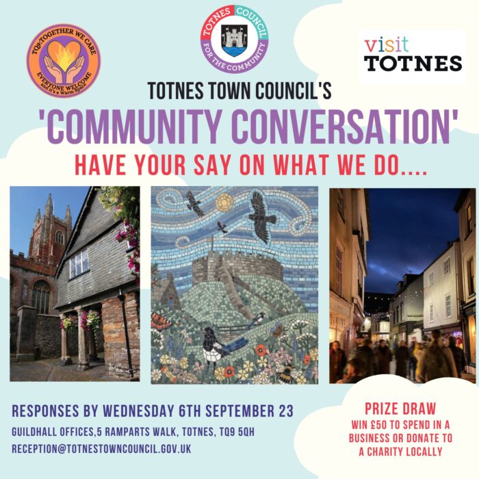 HAVE YOUR SAY ABOUT TOTNES - Totnes Town Council